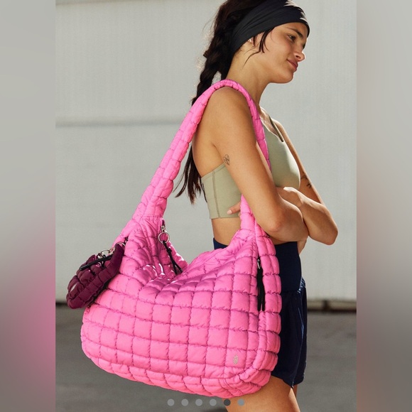 Free People | Bags | Nwt Fp Movement Quilted Carryall Bag In Bubblegum ...